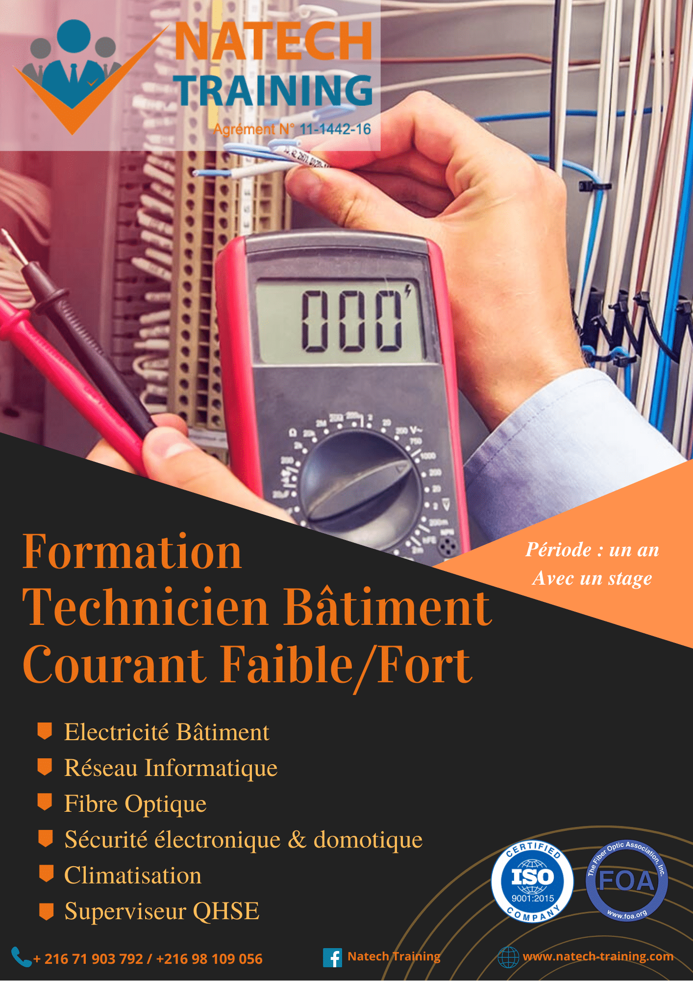 Formation en technicien bâtiment : Courant Faible/Fort ⋆ NATECH TRAINING